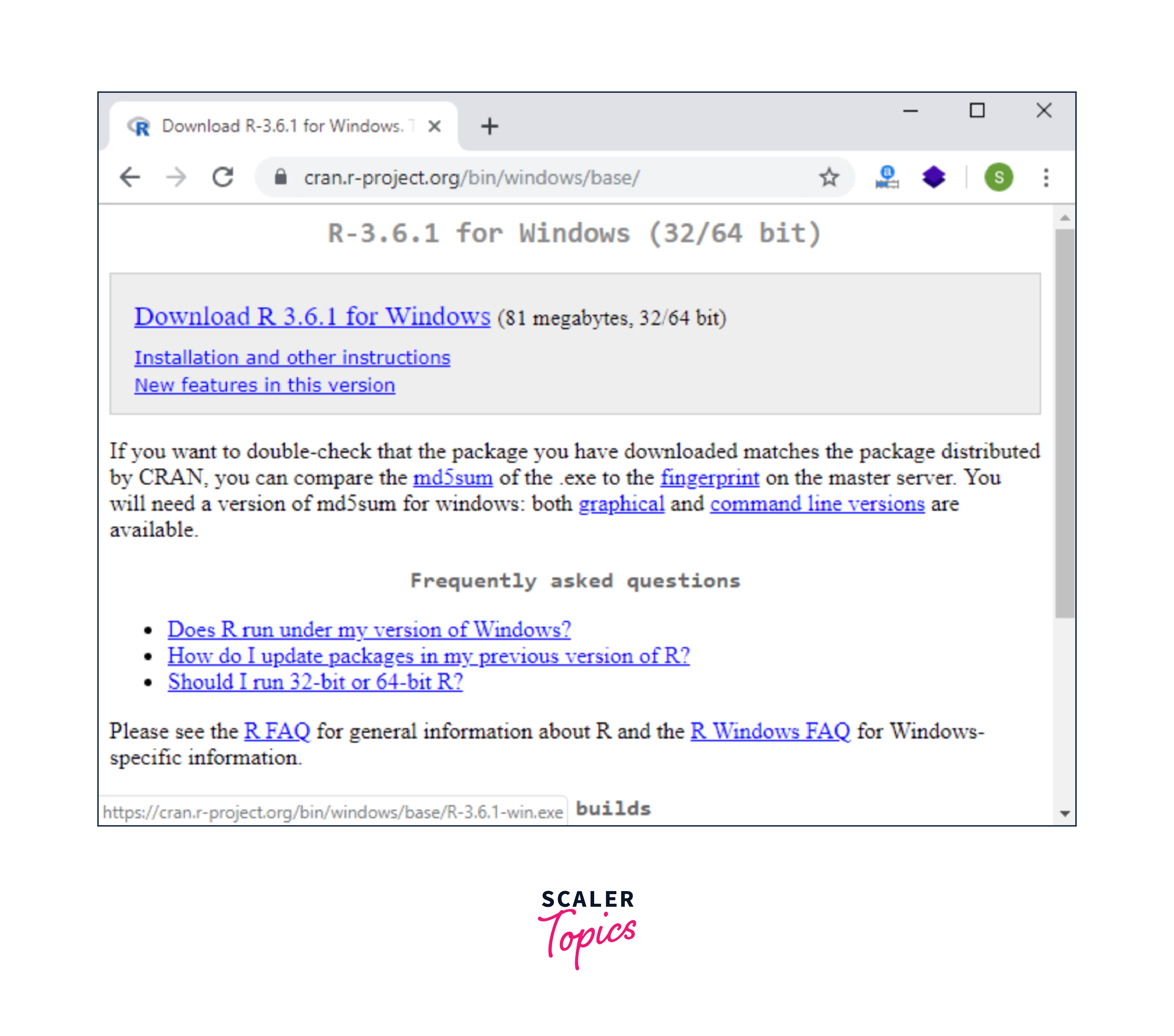 R Installation - Scaler Topics