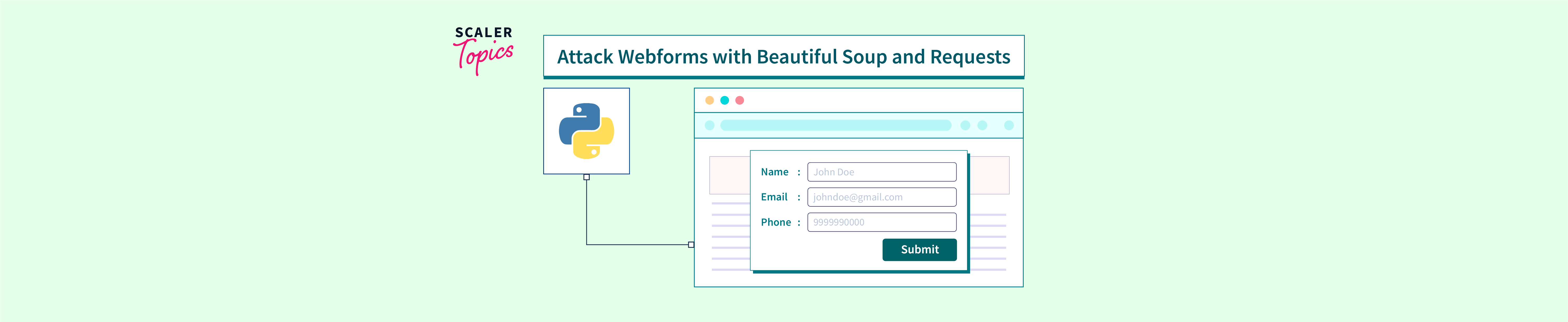 Attack Webforms with Beautifulsoup and Requests in Python - Scaler Topics