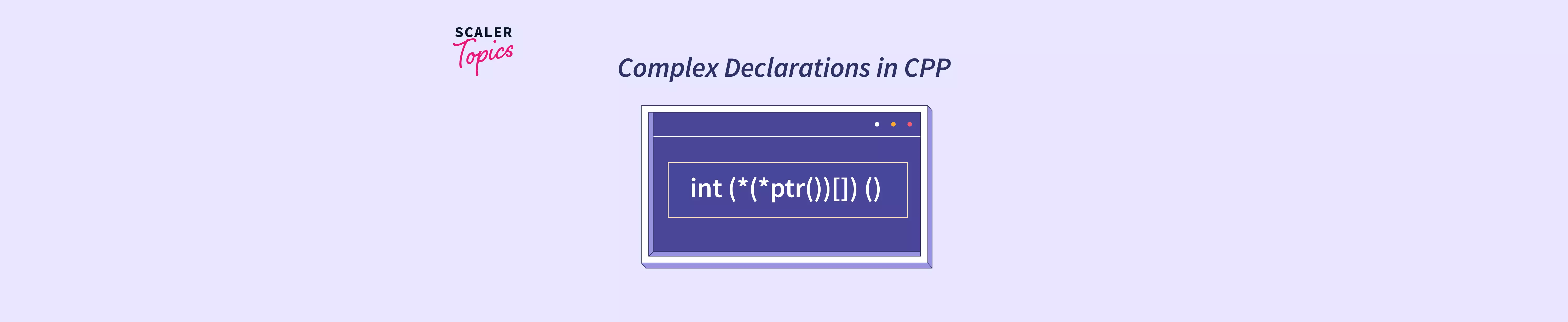Complex Declarations in C++ - Scaler Topics