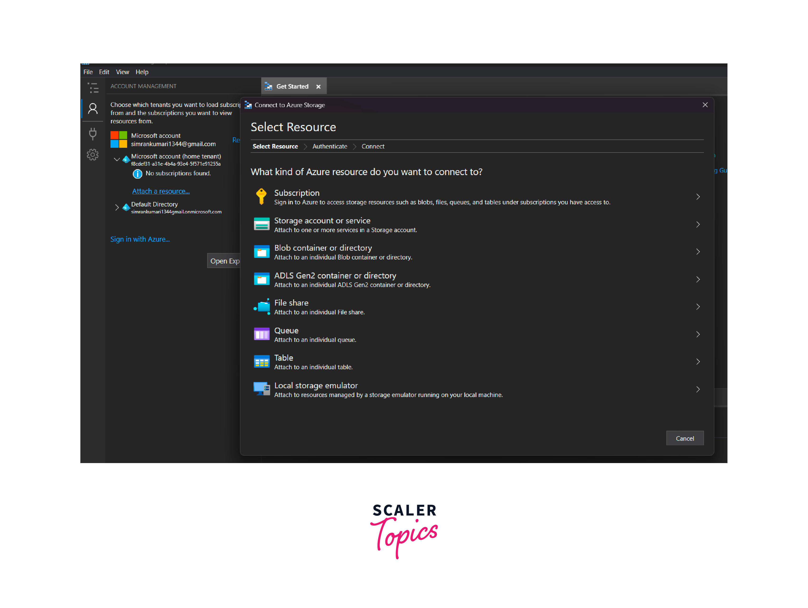 Microsoft Azure Storage Explorer - Scaler Topics