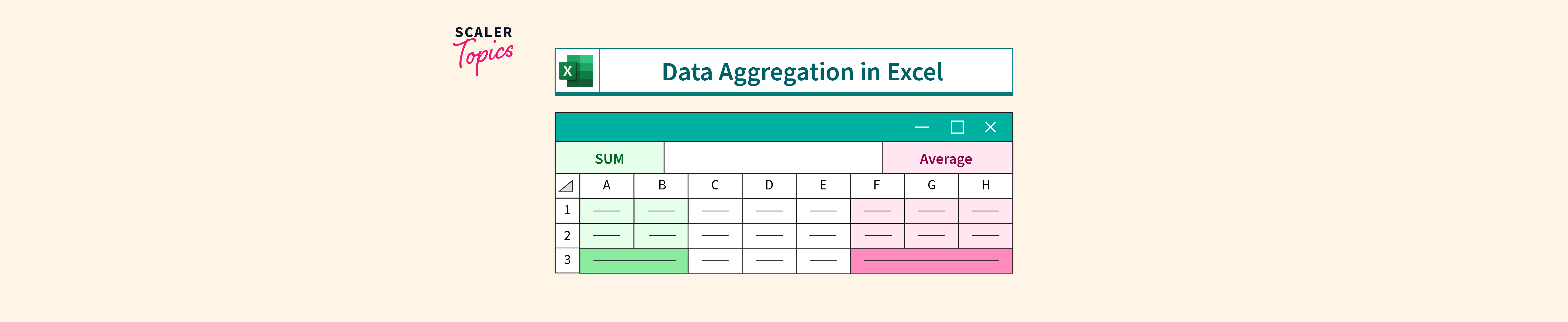 Data Aggregation in Excel - Scaler Topics