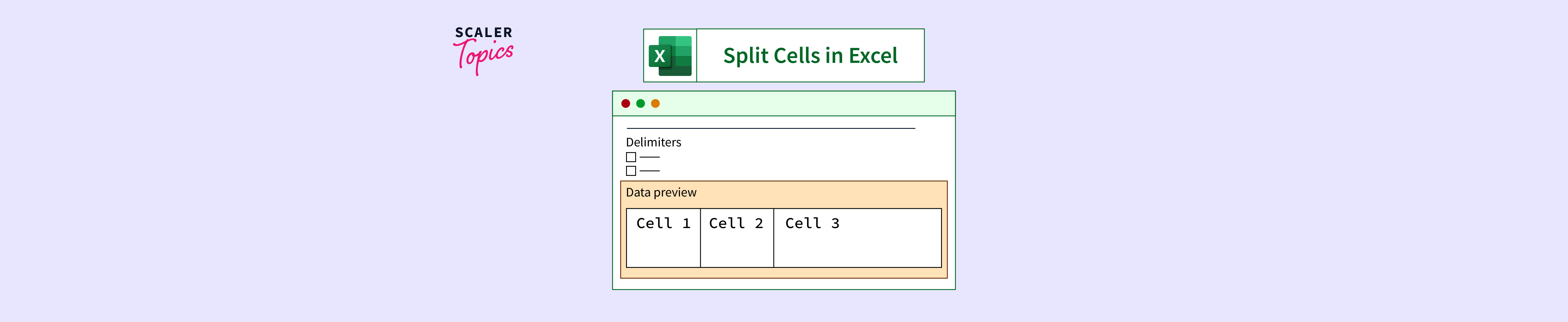 How to Split Cells in Excel - Scaler Topics