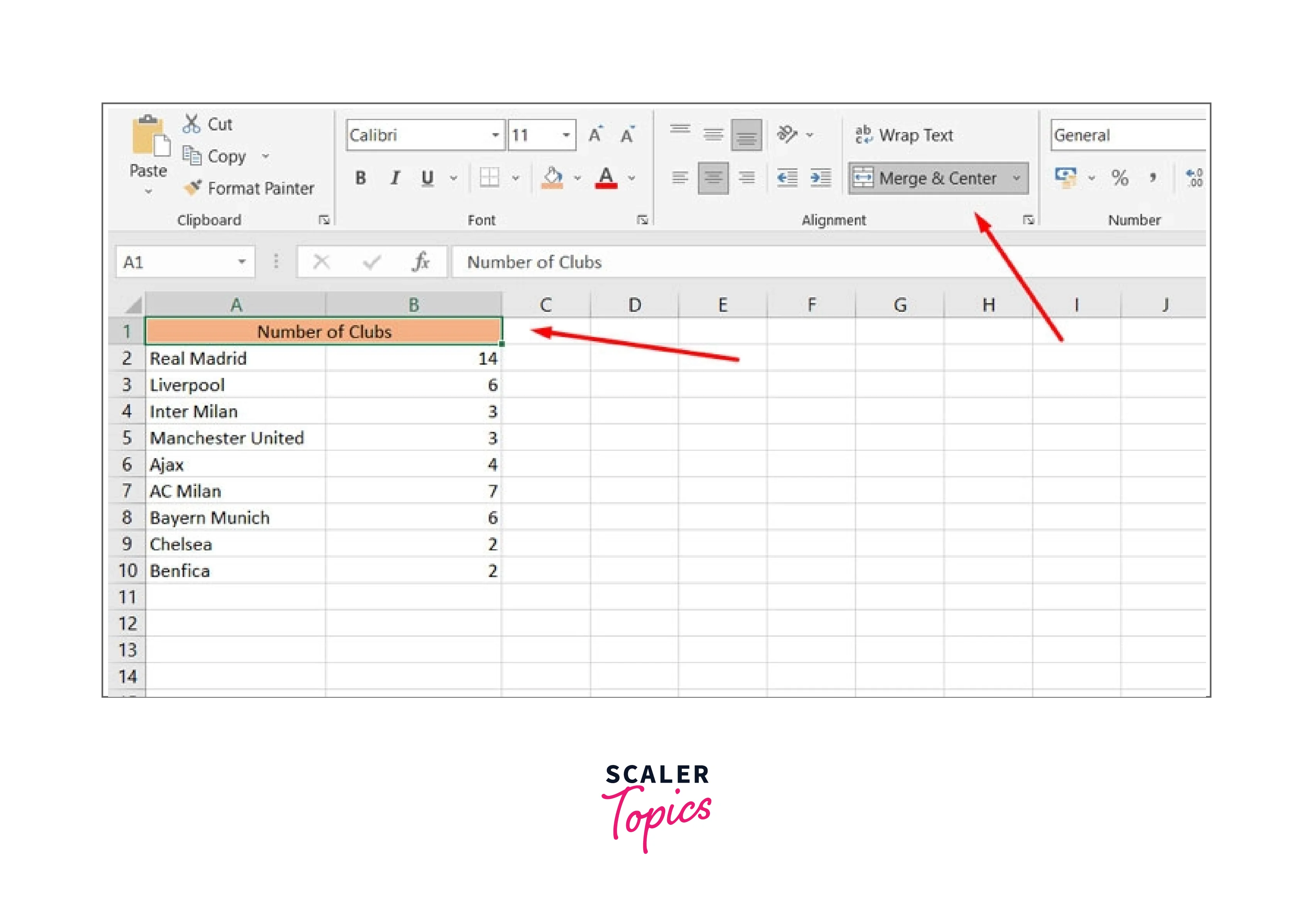 How To Merge Cells In Excel Scaler Topics