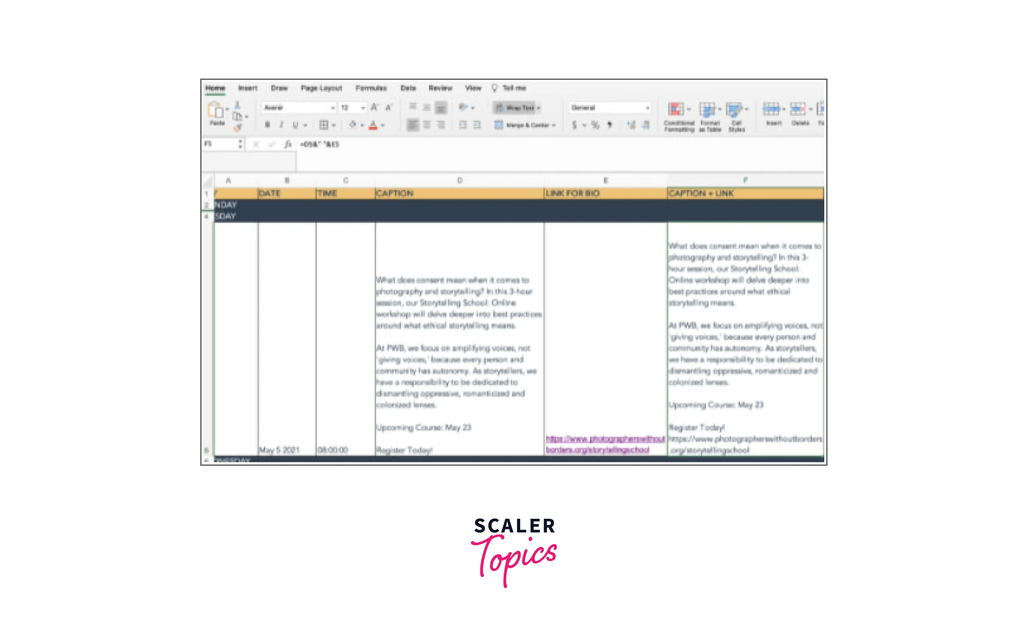 How To Merge Cells In Excel Scaler Topics