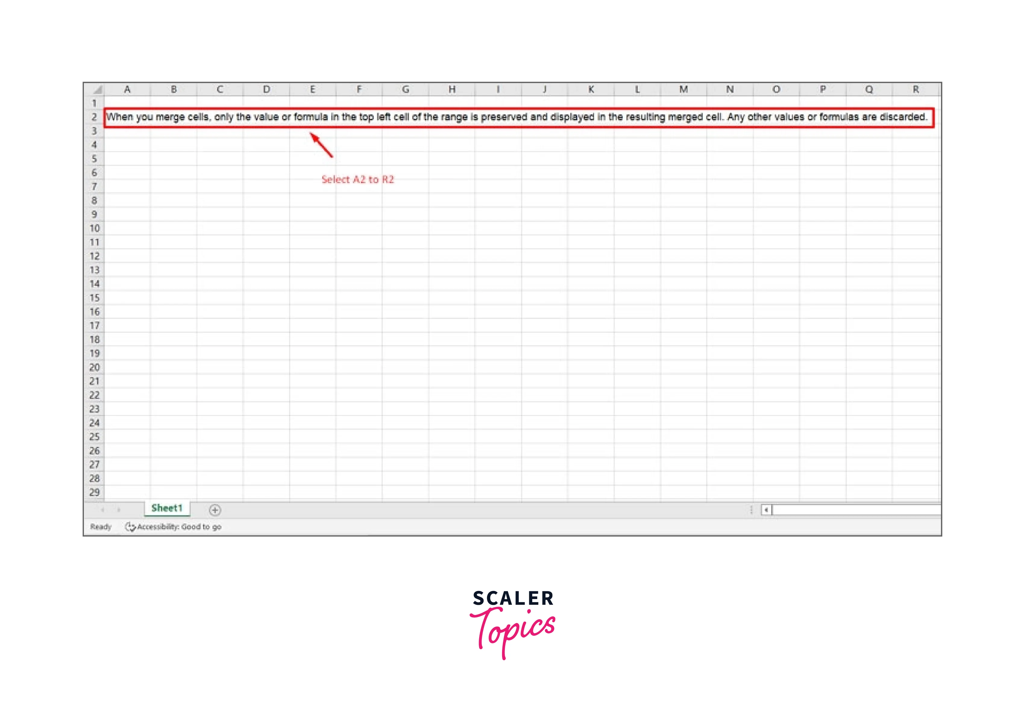 How To Merge Cells In Excel Scaler Topics