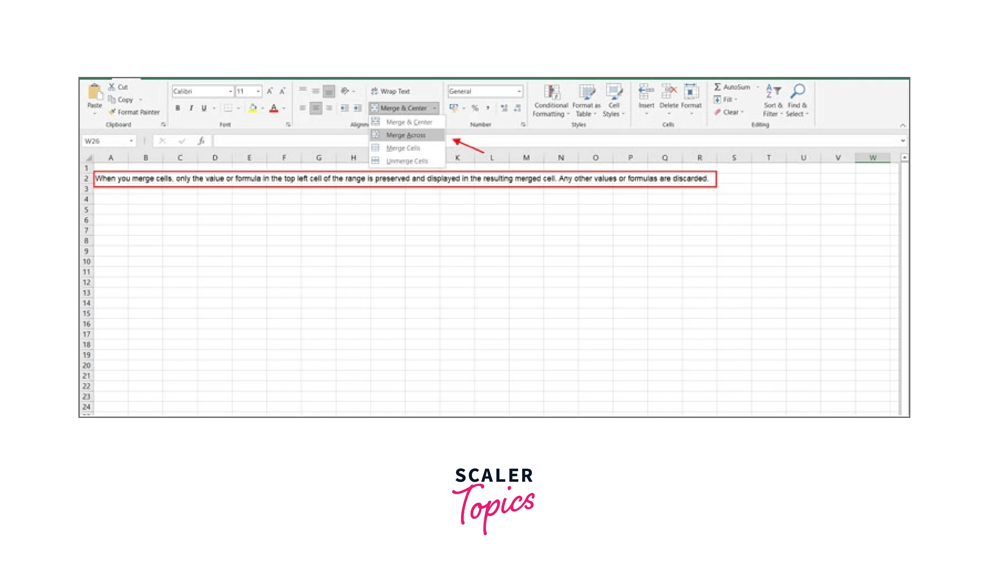 How To Merge Cells In Excel Scaler Topics