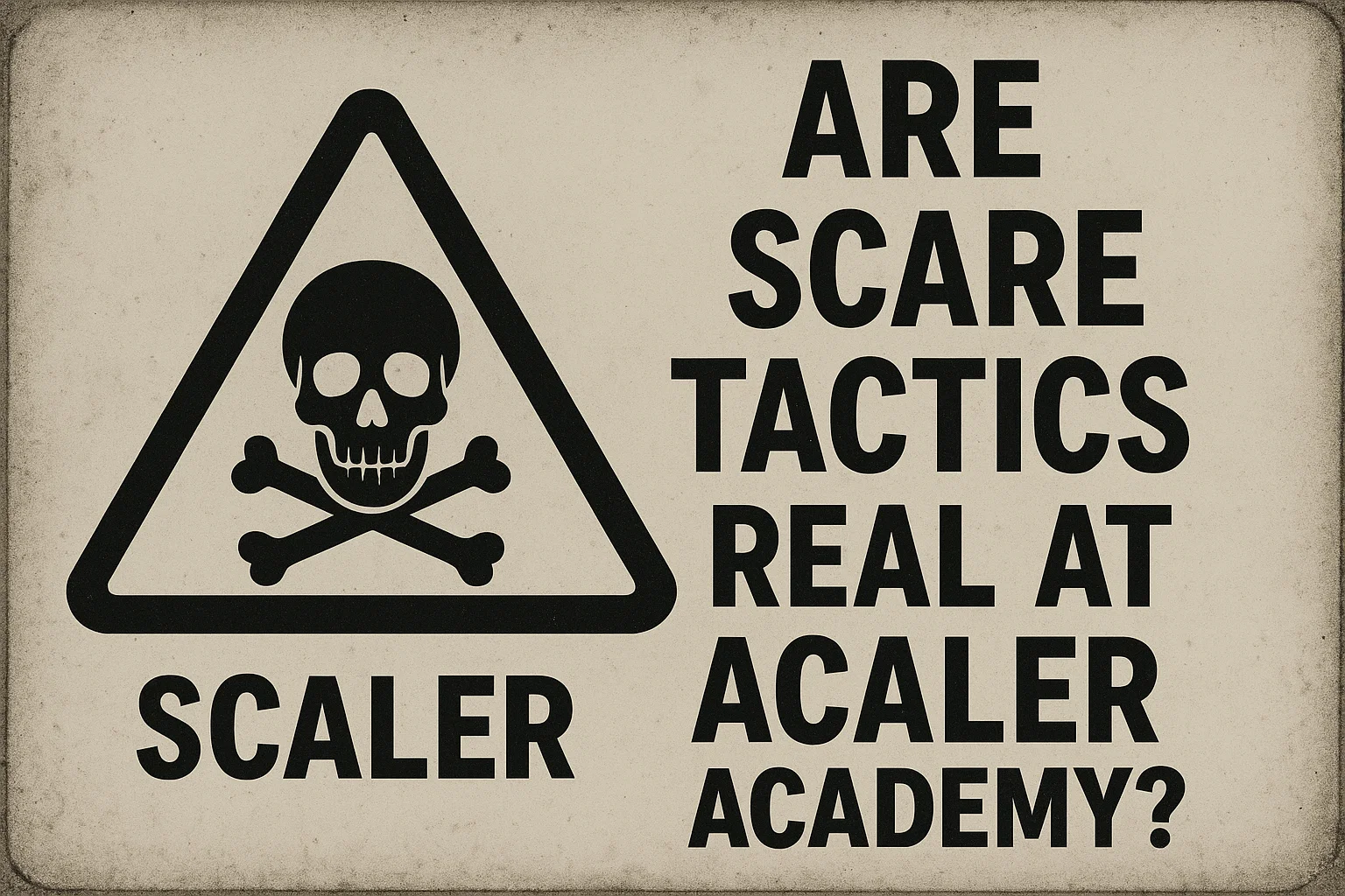 Are Scare Tactics Real at Scaler Academy? What Actually Happens When ...