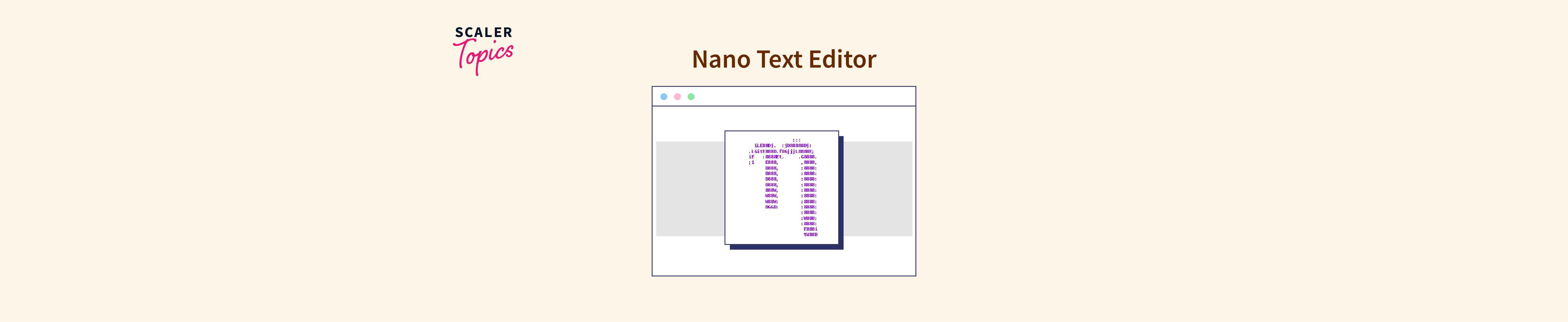 Text Editing with Nano - Scaler Topics